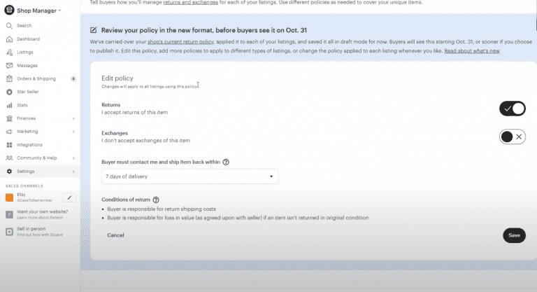 How to Set Etsy Return Policy: A Complete Guide [2026 Updates]