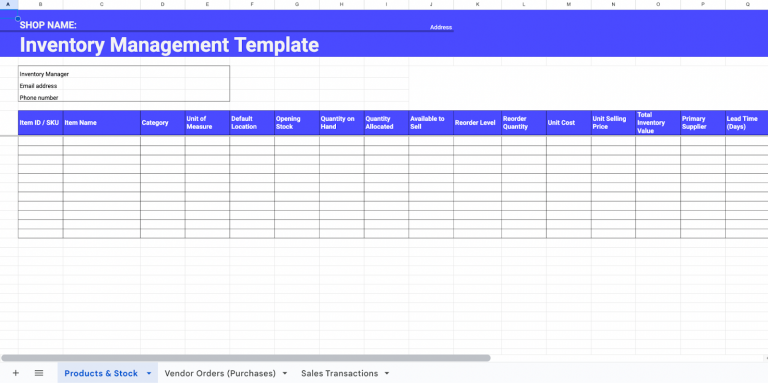 11 Best Free Excel Inventory Templates (Excel Download) for 2026