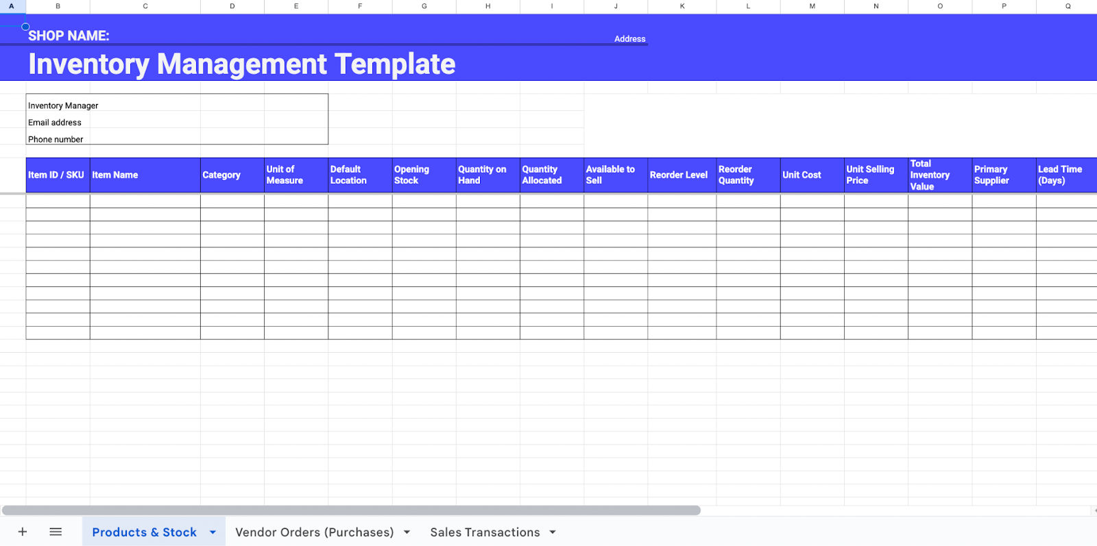 11 Best Free Excel Inventory Templates (Excel Download) for 2026